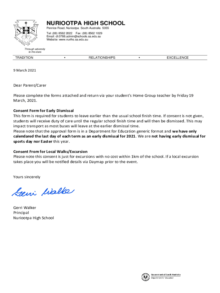 Fillable Online School Context Statement Template Fax Email Print - pdfFiller