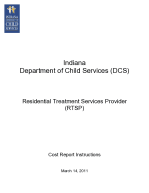 Fillable Online The State of Indiana Department of Child Services ...