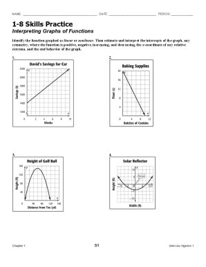 Fillable Online 1-8 Interpreting Graphs of Functions Fax Email Print ...