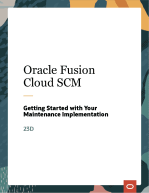 Fillable Online Oracle Fusion Cloud Maintenance 23D What's New Fax ...
