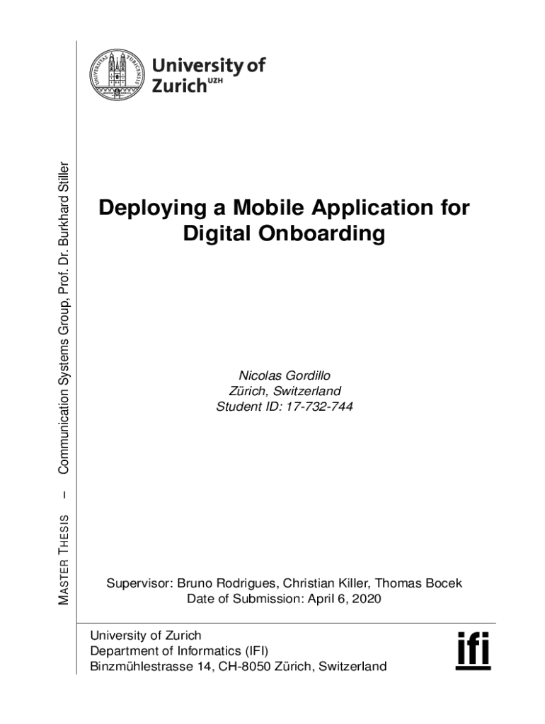 Fillable Online Deploying a Mobile Application for Digital Onboarding ...