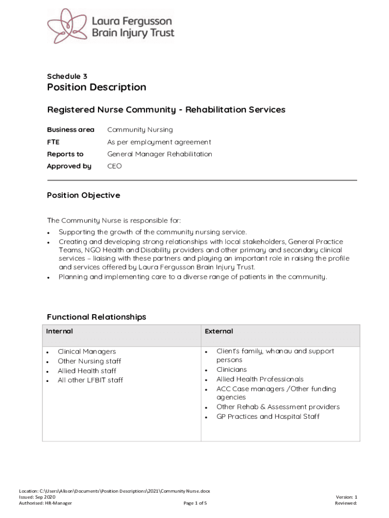 Fillable Online Rehabilitation Nurse: Job Duties, Salary and Career ...