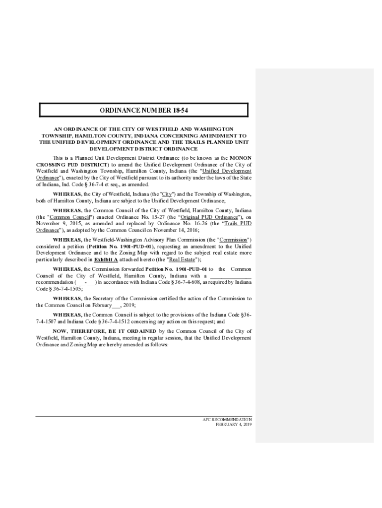 Fillable Online the unified development ordinance Fax Email Print ...