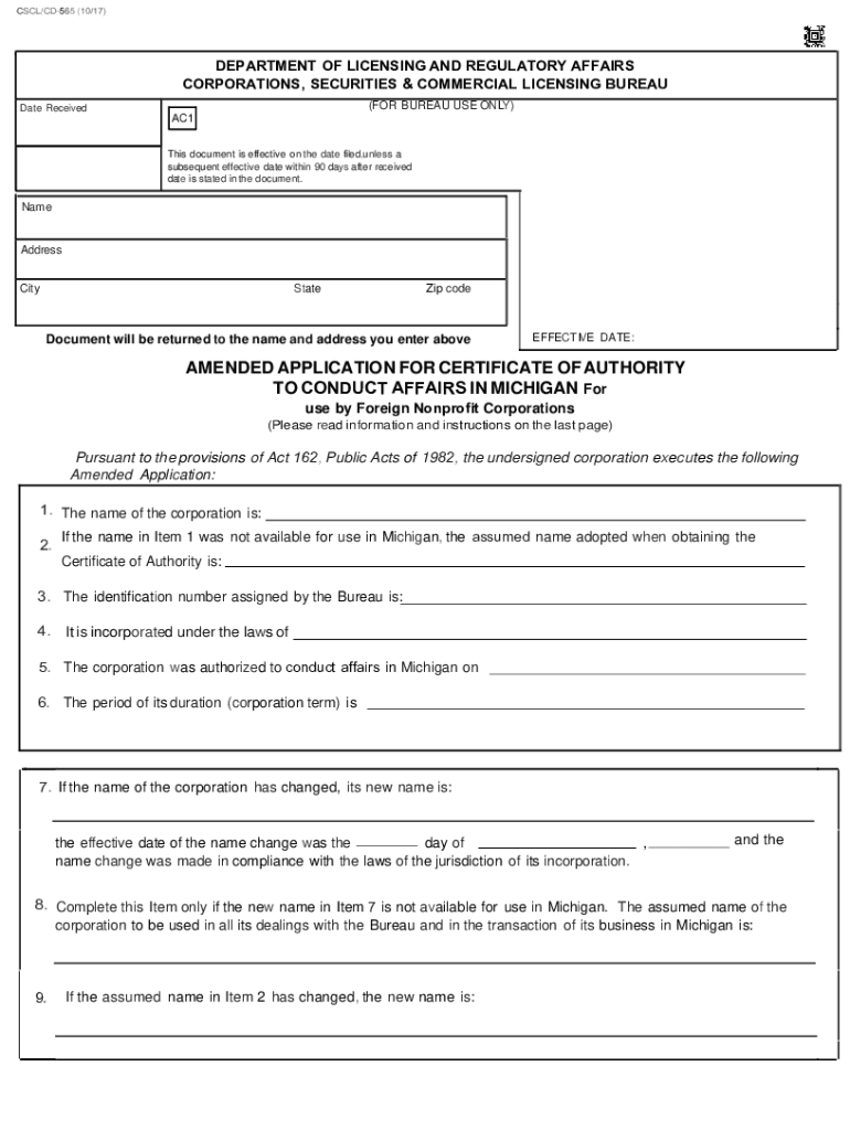 Fillable Online AMENDED APPLICATION FOR CERTIFICATE OF ... Fax Email Print - pdfFiller