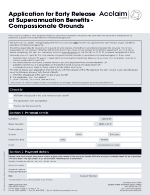 Fillable Online early-release-of-super-on-compassionate-grounds-form ...