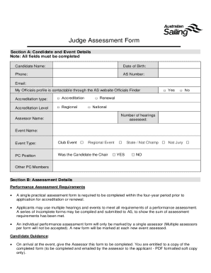 Fillable Online Judge Assessment Form Fax Email Print - pdfFiller