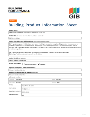 Fillable Online Product Data SheetGyproc Joint Tape Fax Email Print ...