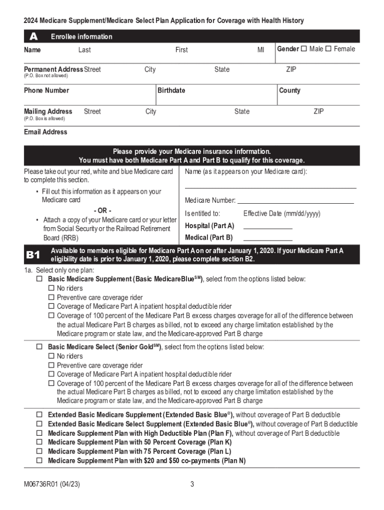 Fillable Online 2024-medicare-supplement-enrollment-form. ... Fax Email Print - pdfFiller
