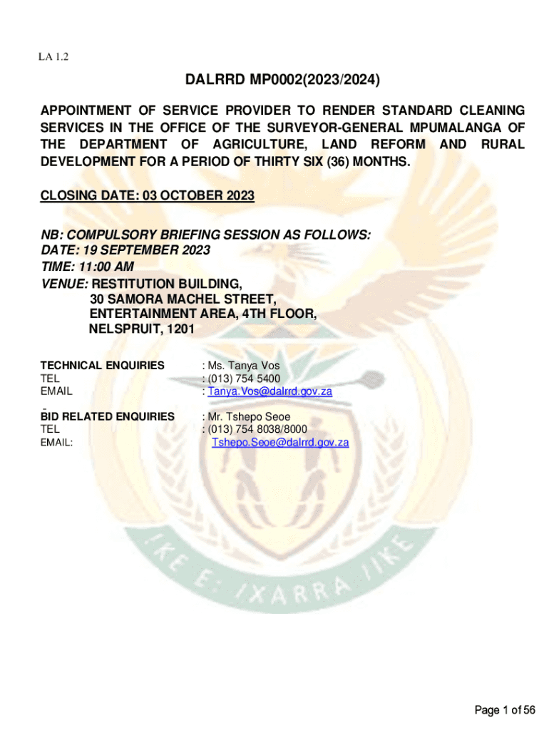 Fillable Online APPOINTMENT OF SERVICE PROVIDER TO RENDER STANDARD ...