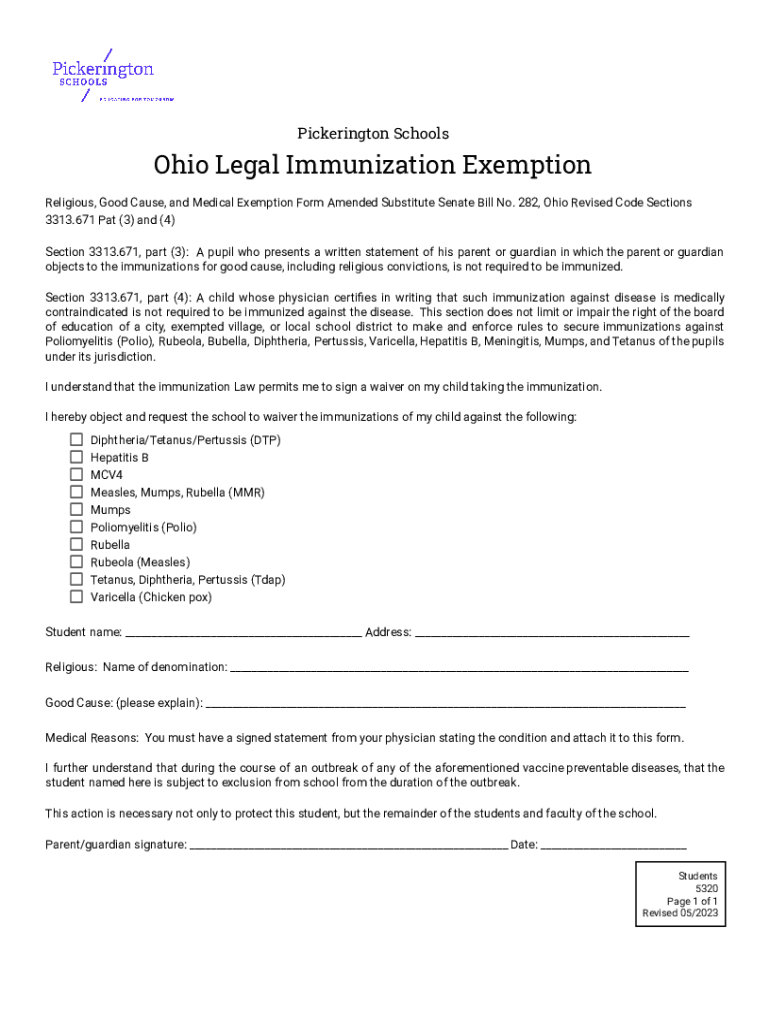 Fillable Online Legal Immunization Exemption form Fax Email Print ... Fillable Online Legal Immunization Exemption form Fax Email Print ...