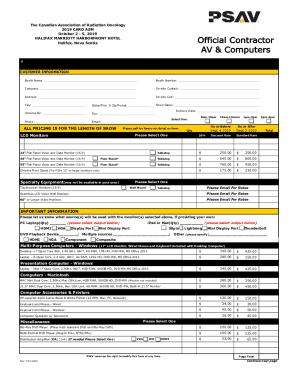 Fillable Online exhibitor form v2.xlsx Fax Email Print - pdfFiller