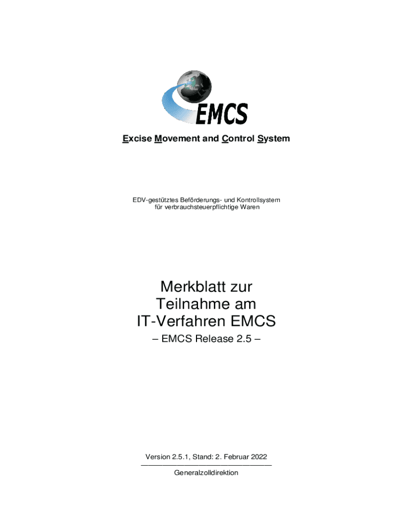 Ausfüllbar Online Movement of excise goods under duty suspension Fax ...