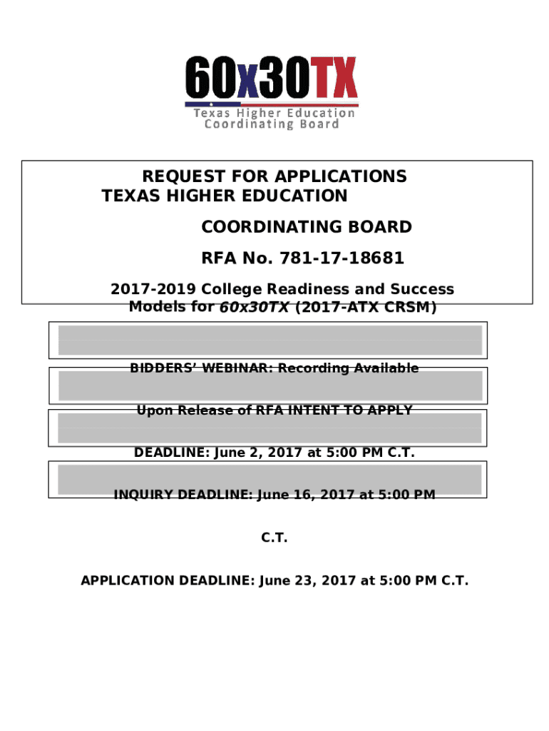College Readiness and Completion Models for 60x30TX Doc Template ...