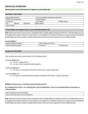 Fillable Online Manitoba Health Card Application - Fill Online ...