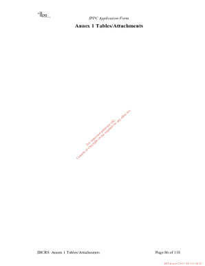 Fillable Online ANNEX 1 TABLES DICRS.doc Fax Email Print - pdfFiller