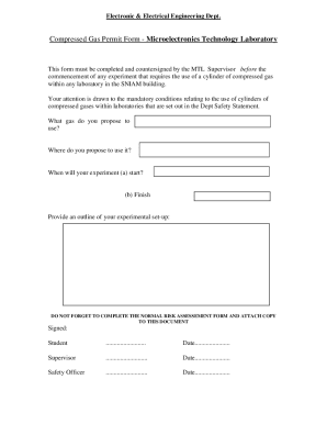 Fillable Online Compressed Gas Permit Form Fax Email Print - pdfFiller