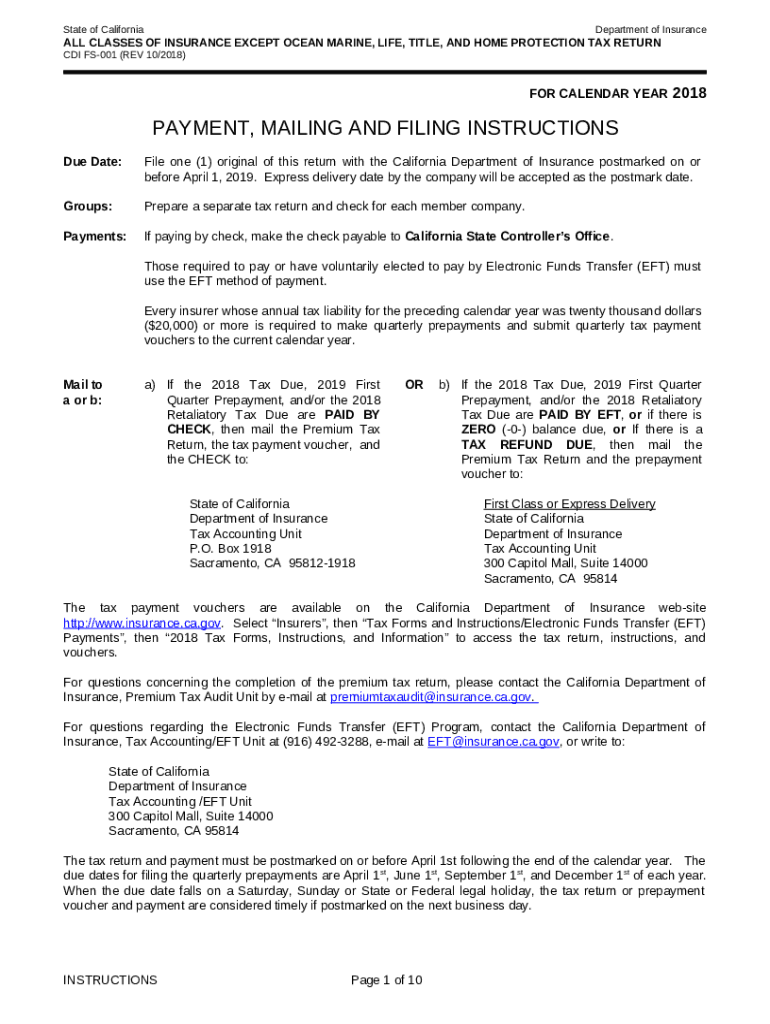 File one (1) original of this return with the California ... Doc Template | pdfFiller