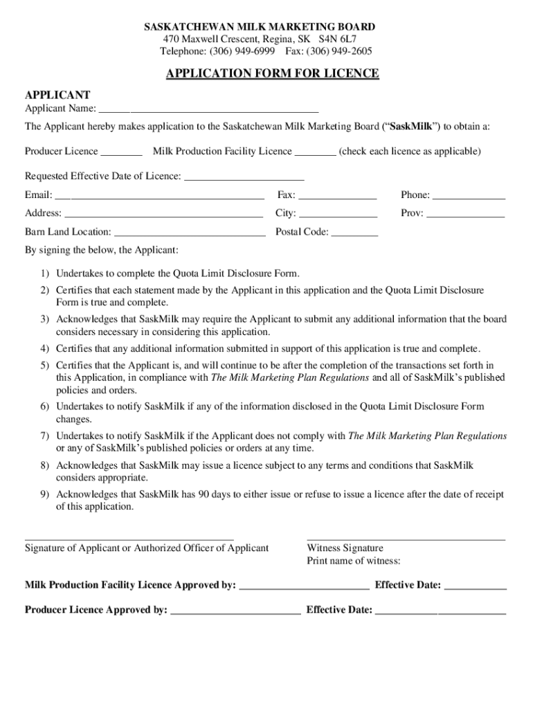 Fillable Online APPLICATION FOR PROCESSOR LICENCE Fax Email Print - pdfFiller