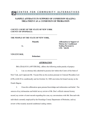 Fillable Online How to Write a Sworn Statement for a New York Record ...