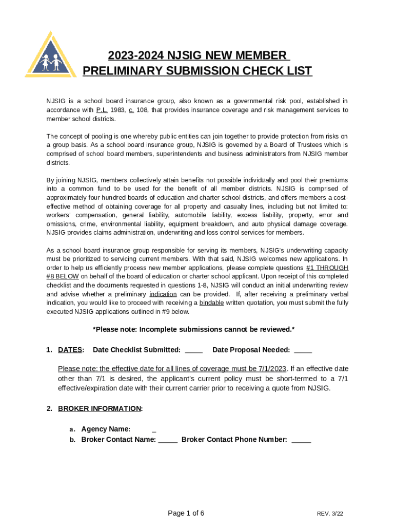 NJSIG is a school board insurance group, also known as a governmental ...