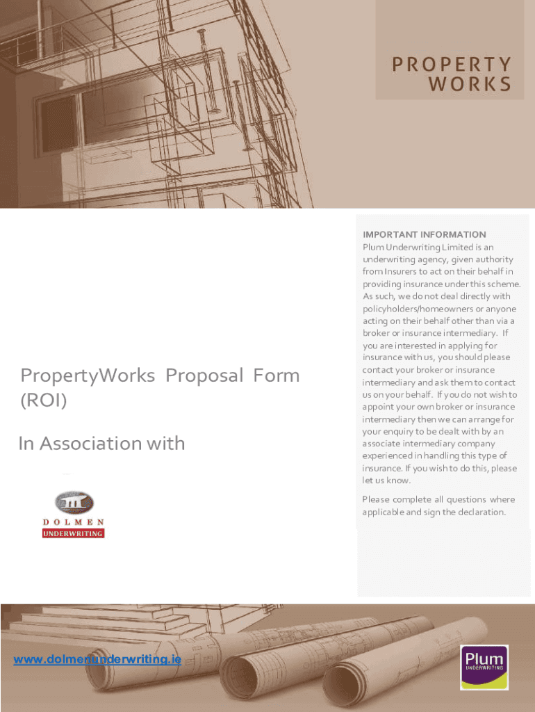 Fillable Online Underwriting Agents Proposal Form - Pembroke Managing ... Fax Email Print ...