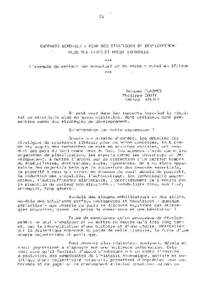 Remplissable En Ligne horizon documentation ird Rapports Nord-Sud : pour des stratgies de ...