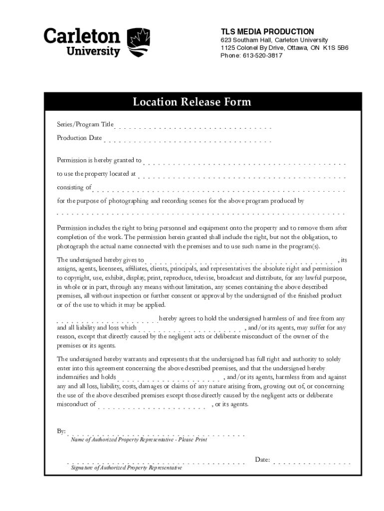 Fillable Online Carleton University Department of Conference Services ...