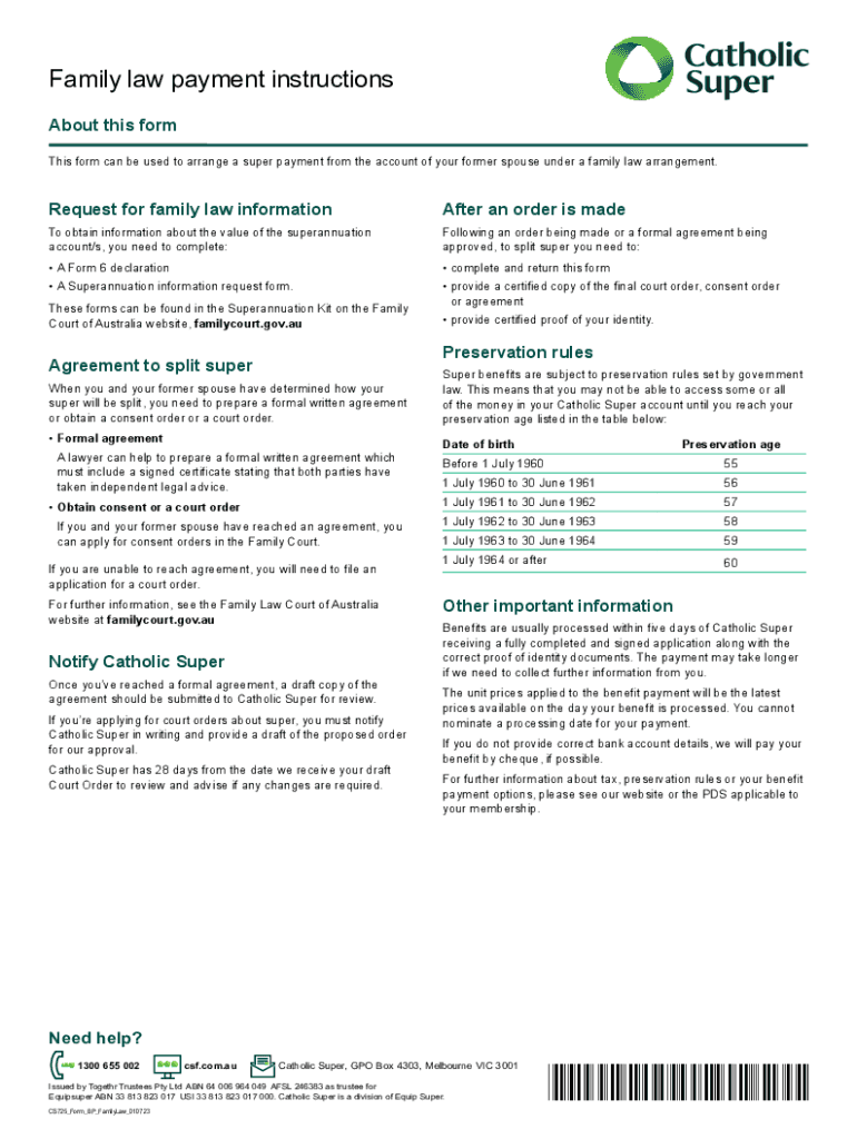 Fillable Online Family law payment instructions Fax Email Print - pdfFiller
