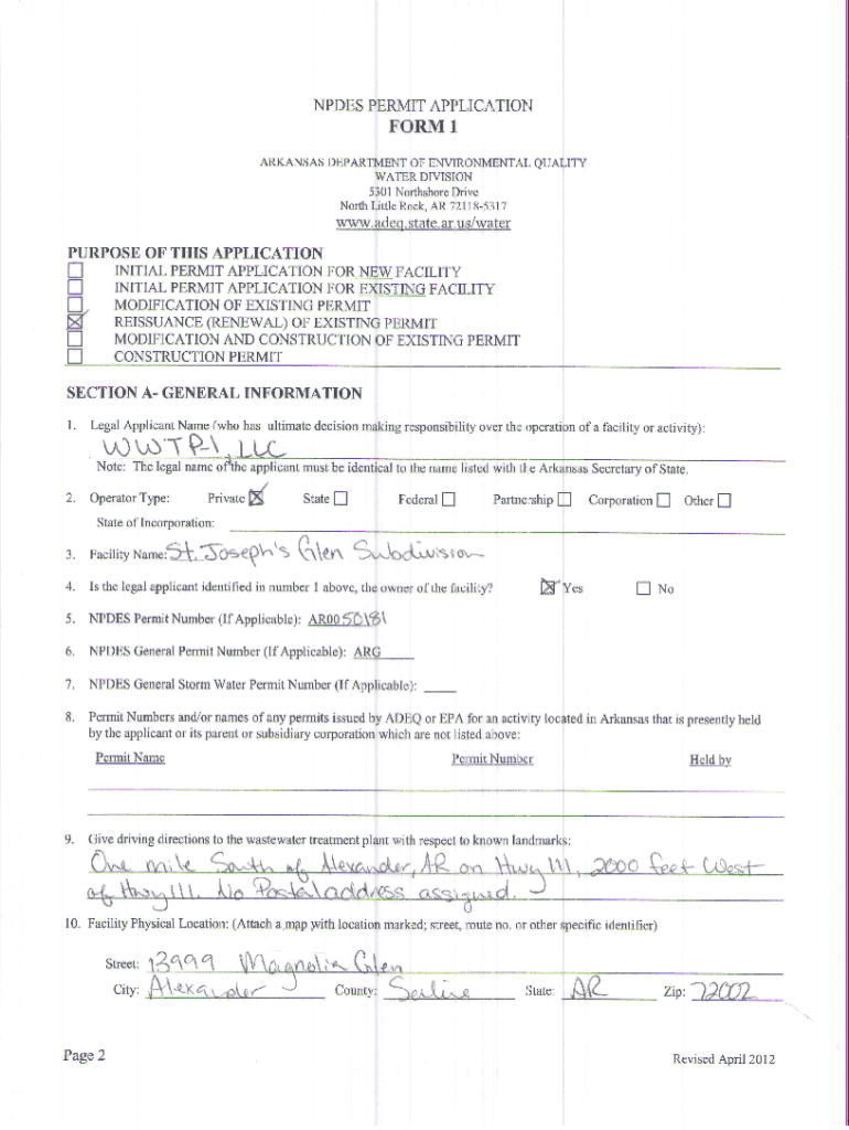 Fillable Online Applying for a Permit - Little Rock District - Army.mil ...