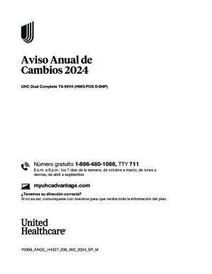 Completable En línea 2024 UHC Dual Complete TX-V004 (HMO-POS D-SNP) Fax ...