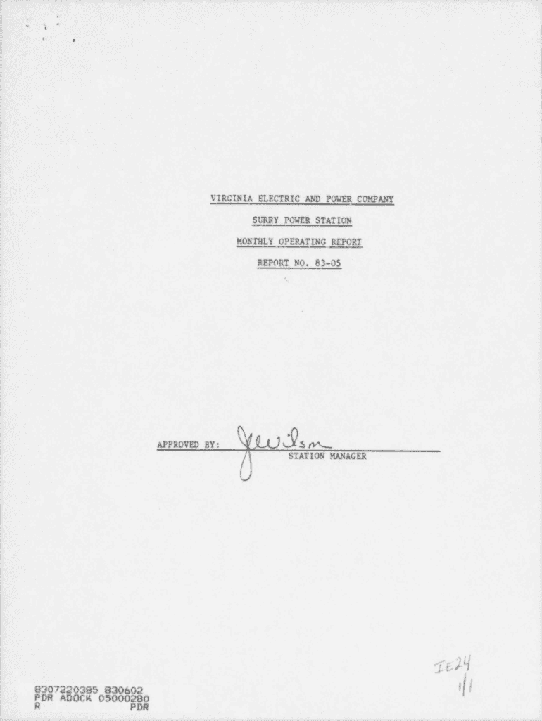 Fillable Online Virginia Electric and Power Company; Dominion Energy ...