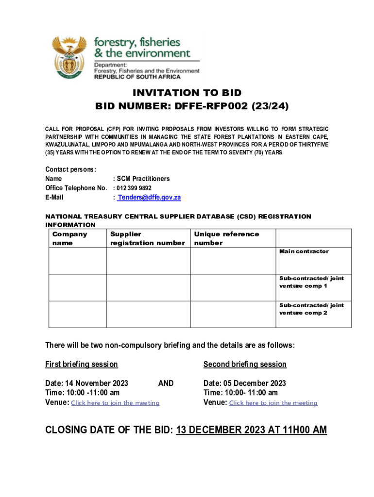 Fillable Online Invitation to Bid: Supply of all Pipes, Fittings, and ...