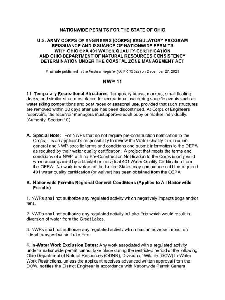Fillable Online Summary of the 2021 and 2017 Nationwide Permits.docx ...