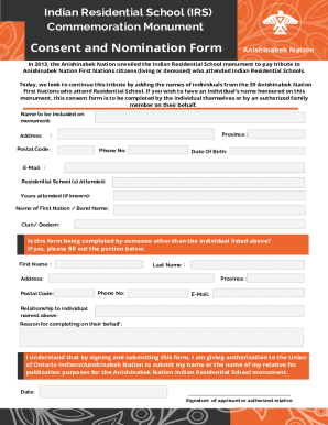 Fillable Online Consent and Nomination Form Fax Email Print - pdfFiller