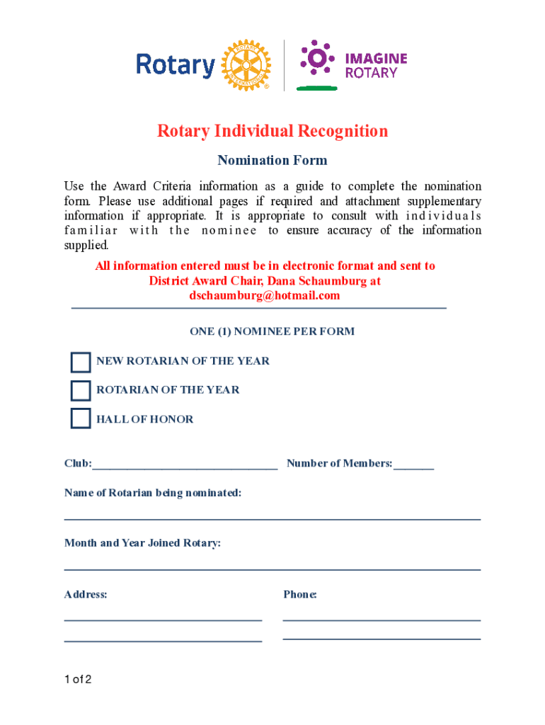 Fillable Online District 6490 Rotary Foundation Account Fax Email Print ...