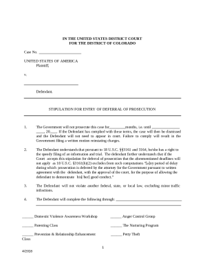 Deferral Of Prosecution . Deferral Of Prosecution Doc Template | pdfFiller