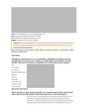 Fillable Online To: CMTEDD FOI Fax Email Print - pdfFiller