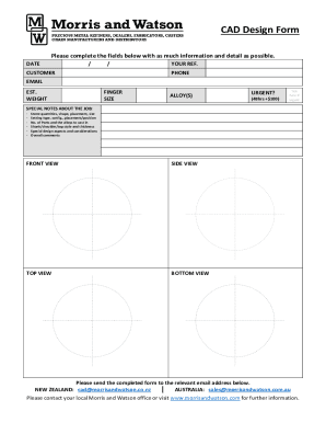 Fillable Online CAD Design Form Fax Email Print - pdfFiller