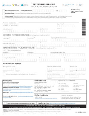 Fillable Online Prior Authorization Request Form for OPD Procedures Fax ...