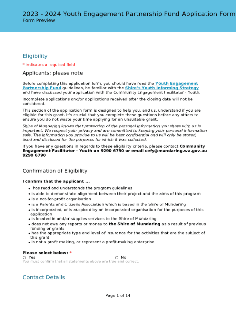 Fillable Online Youth Solidarity Fund 2023 - UNAOC Application Form Fax Email Print - pdfFiller