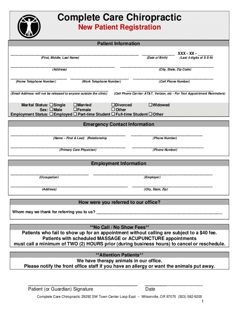 Fillable Online First Middle Initial Last Address: City State Zip Home Phone Fax Email Print ...