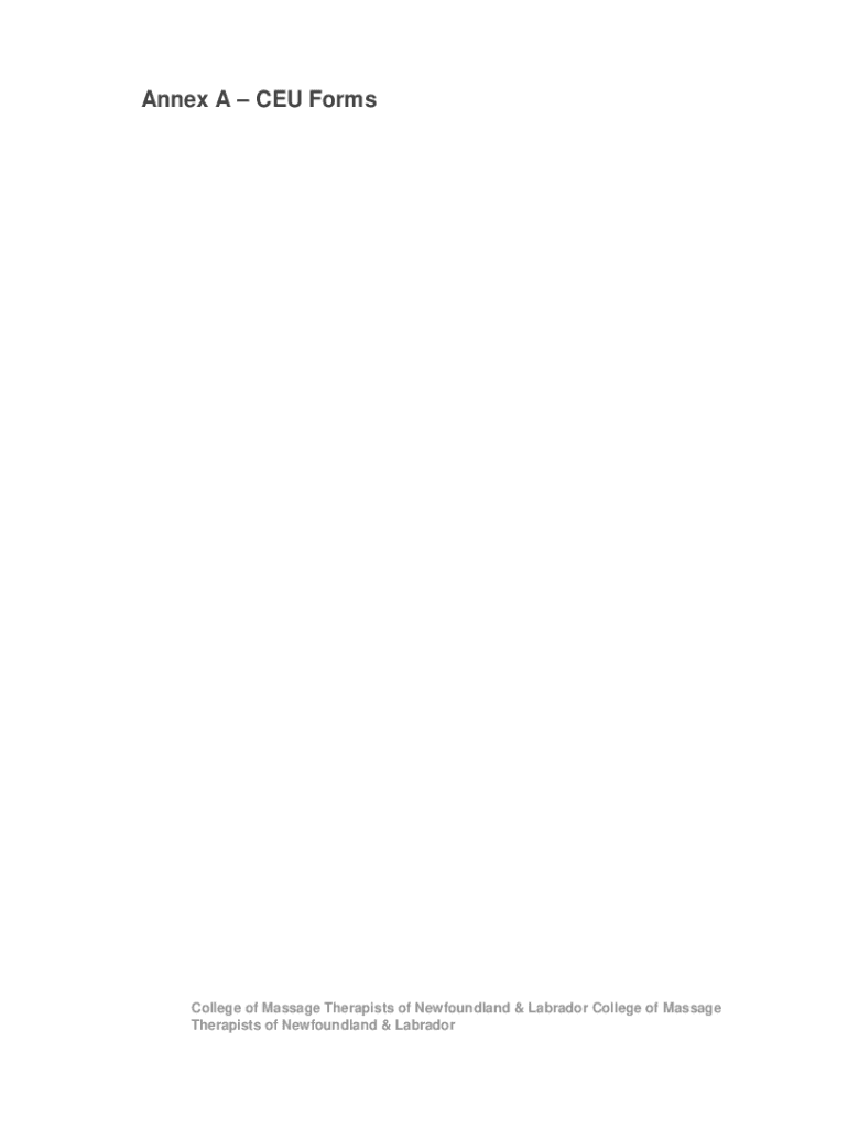 Fillable Online continuing education units (ceu) activity recording ...