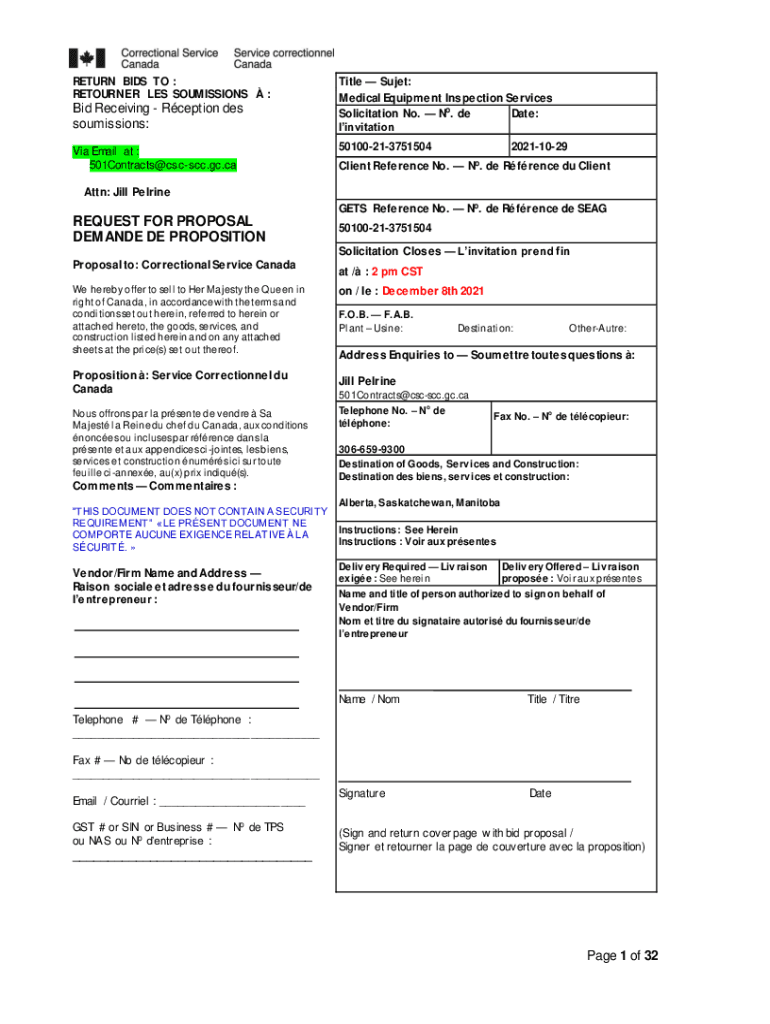 Fillable Online Site Inspection Services - Tender Notice - CanadaBuys ...