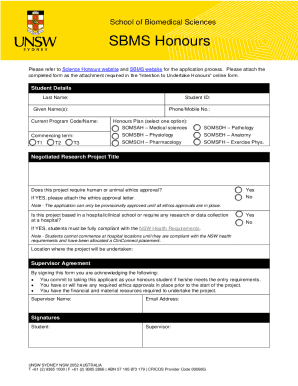 Fillable Online 2023-10-SBMS-Honours-Application-Form. Current SBMS ...