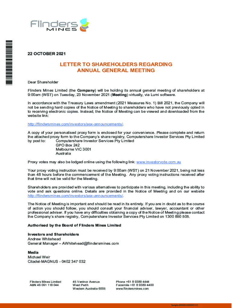 Fillable Online NEWS RELEASE AGM NOTICE AND SHAREHOLDER ... Fax Email Print - pdfFiller