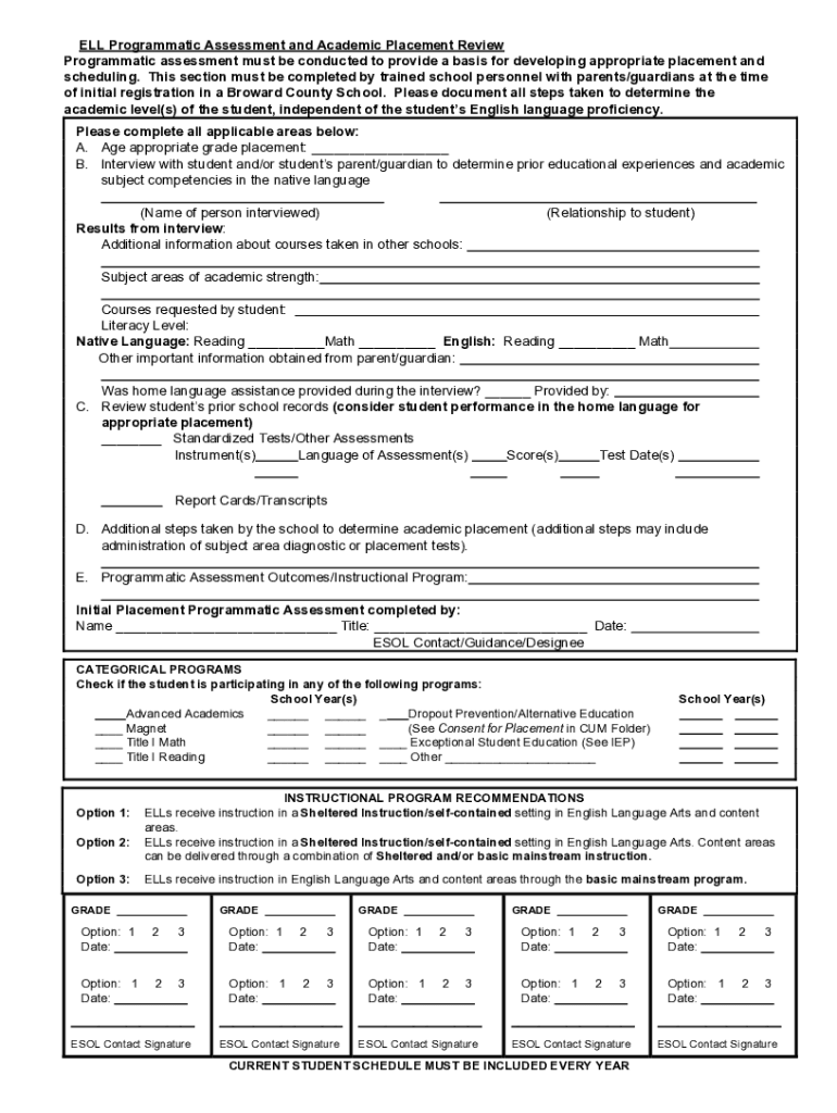 Fillable Online SECTION 3 PROCEDURES FOR GENERATING ELL ... - Sign in Fax Email Print - pdfFiller