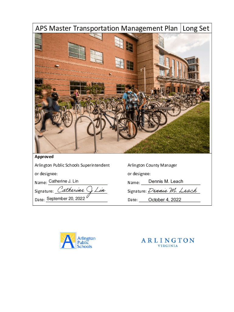 Fillable Online APS Master Transportation Management Plan Long Set Fax ...
