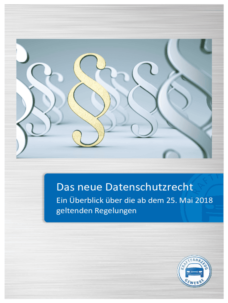 Ausfüllbar Online Das neue Datenschutzrecht Fax Email Drucken - pdfFiller