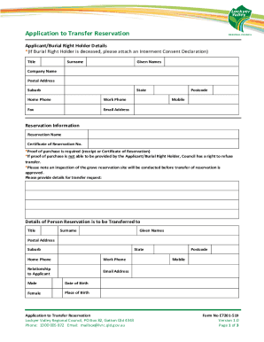 Fillable Online Burial application form Fax Email Print - pdfFiller