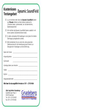 Ausfüllbar Online Roger SoundField Classroom Sound System by Phonak Fax ...